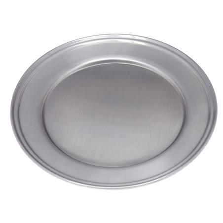 Antique Finish Pewter Plate Medium