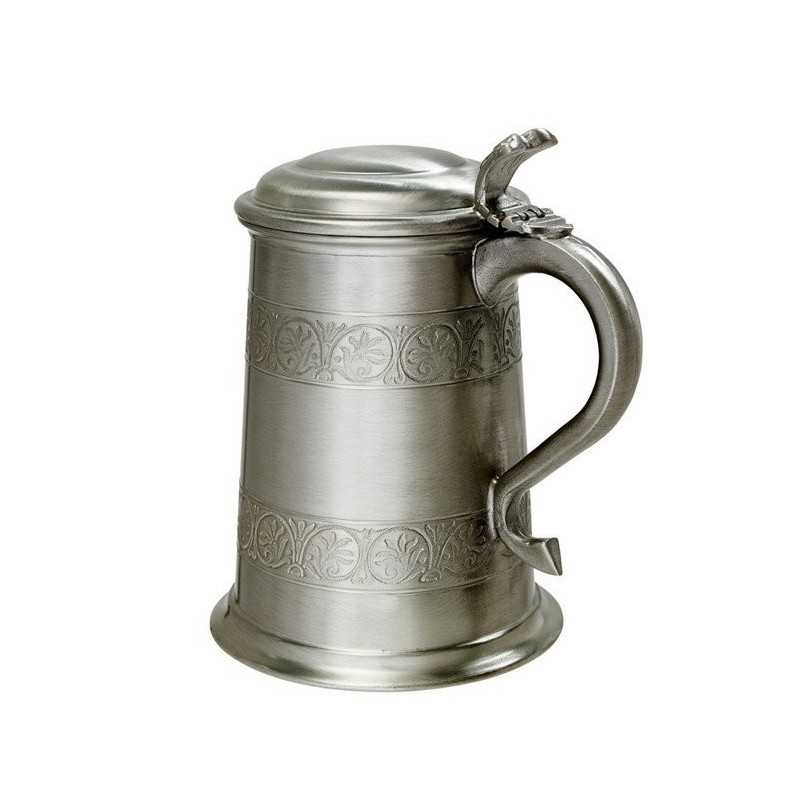 Medieval Pewter Tankard – Antique Style & Engravable Beer Mug