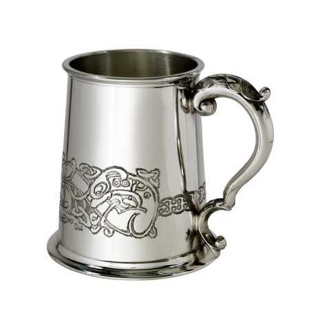Celtic Dragon Pewter Tankard – Mythical Celtic Beer Mug
