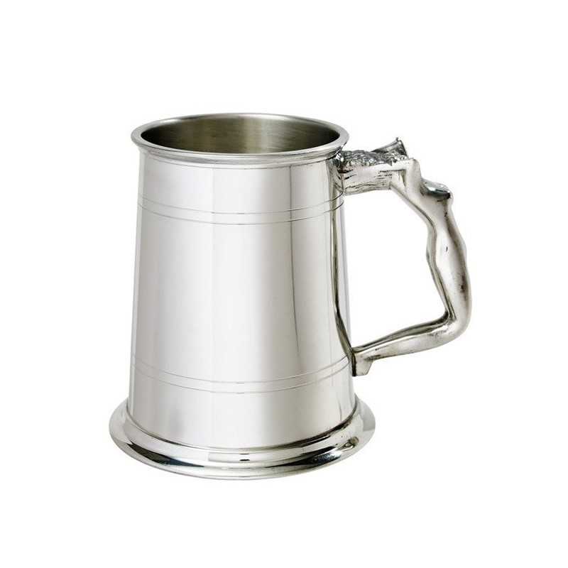 Nymph Handle Pewter Tankard – Fantasy-Inspired Beer Mug