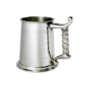 Nymph Handle Pewter Tankard 1 pint