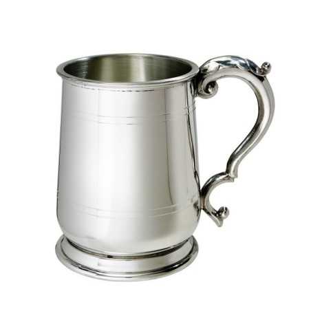 Standard Jacobean Pewter Tankard – Elegant Heritage Beer Mug