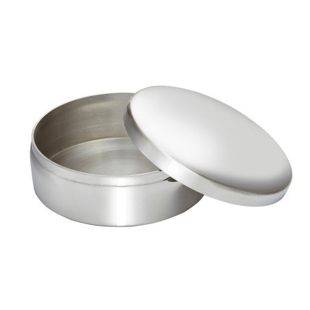 Round Small Pewter Trinket Box