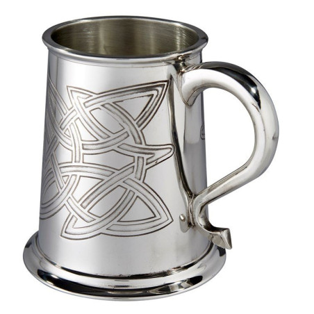 Skye Celtic Embossed Pewter Tankard 1 pint