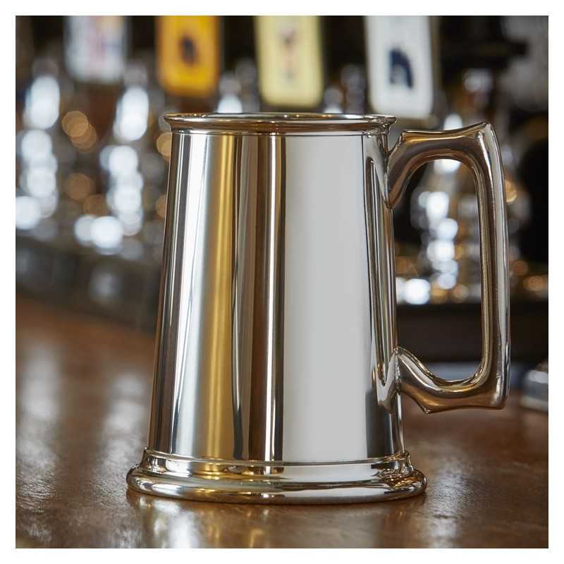 Plain Pewter Tankard – Classic & Engravable Keepsake - Pewter World