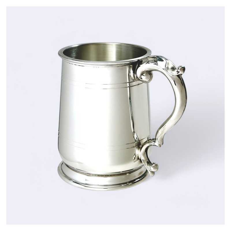 Standard Jacobean Pewter Tankard – Elegant Heritage Beer Mug
